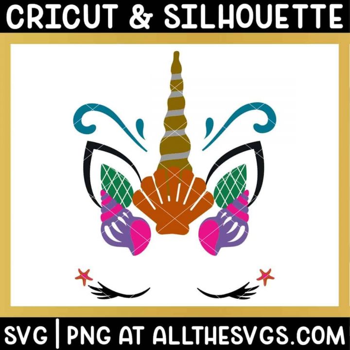 FREE Mermaid Unicorn SVG Files [No Sign Up to Download!]
