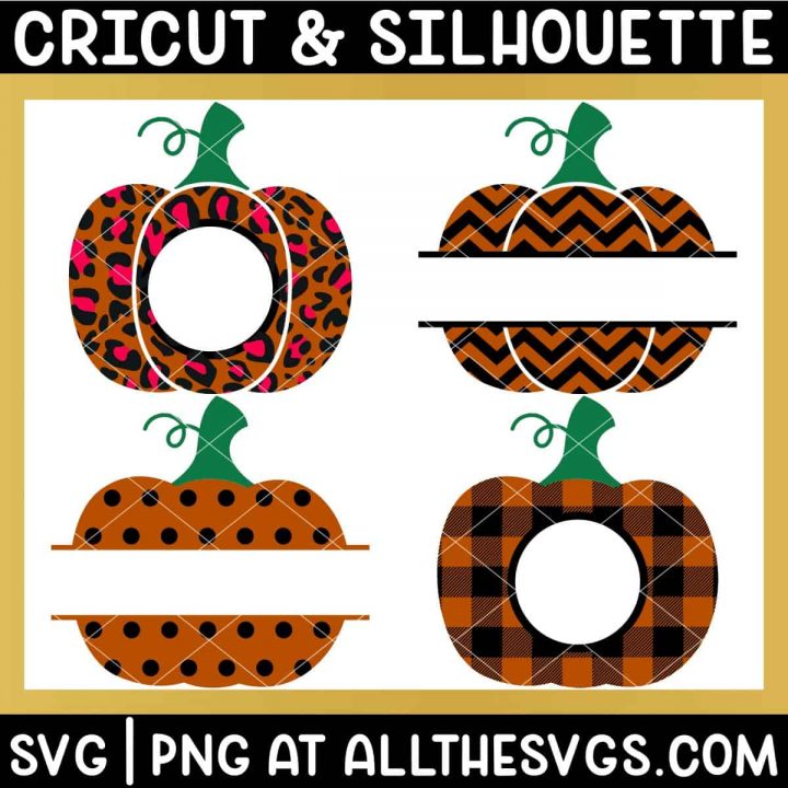 FREE Pumpkin Monogram SVG Files [No Sign Up to Download!]