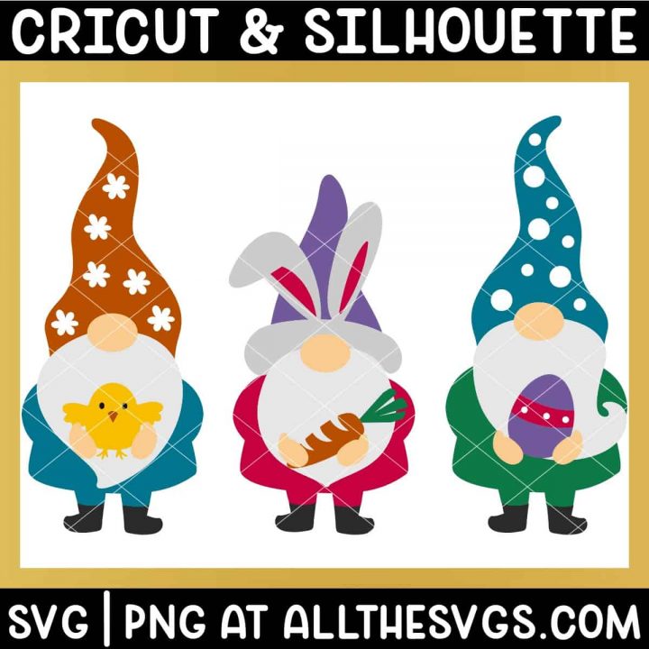 FREE Easter Gnomes SVG Files [No Sign Up to Download!]