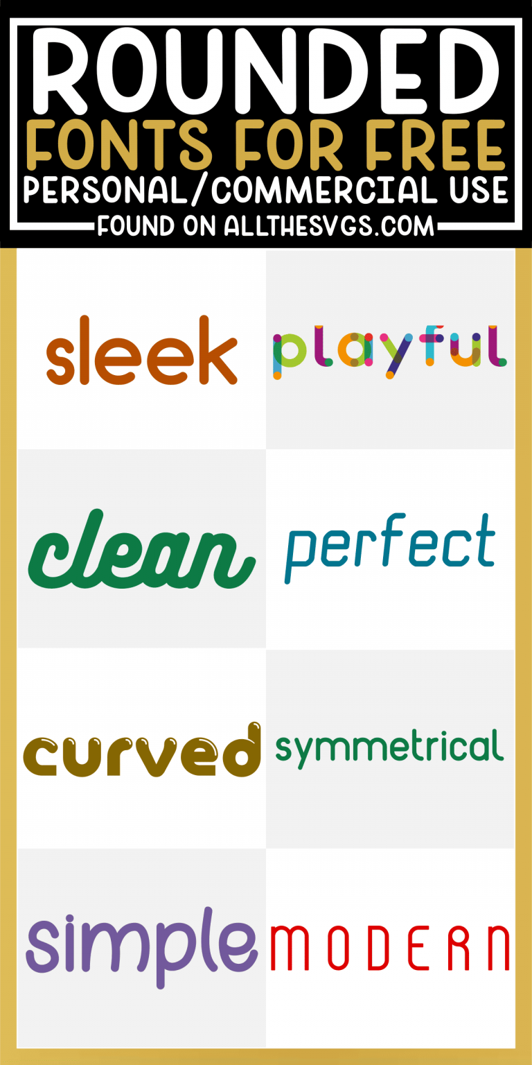FUN & FREE Round Fonts [Commercial Use Included!]