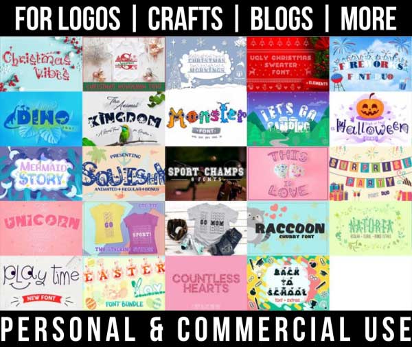 FUN & FREE Creative Fonts [Commercial Use Included!]