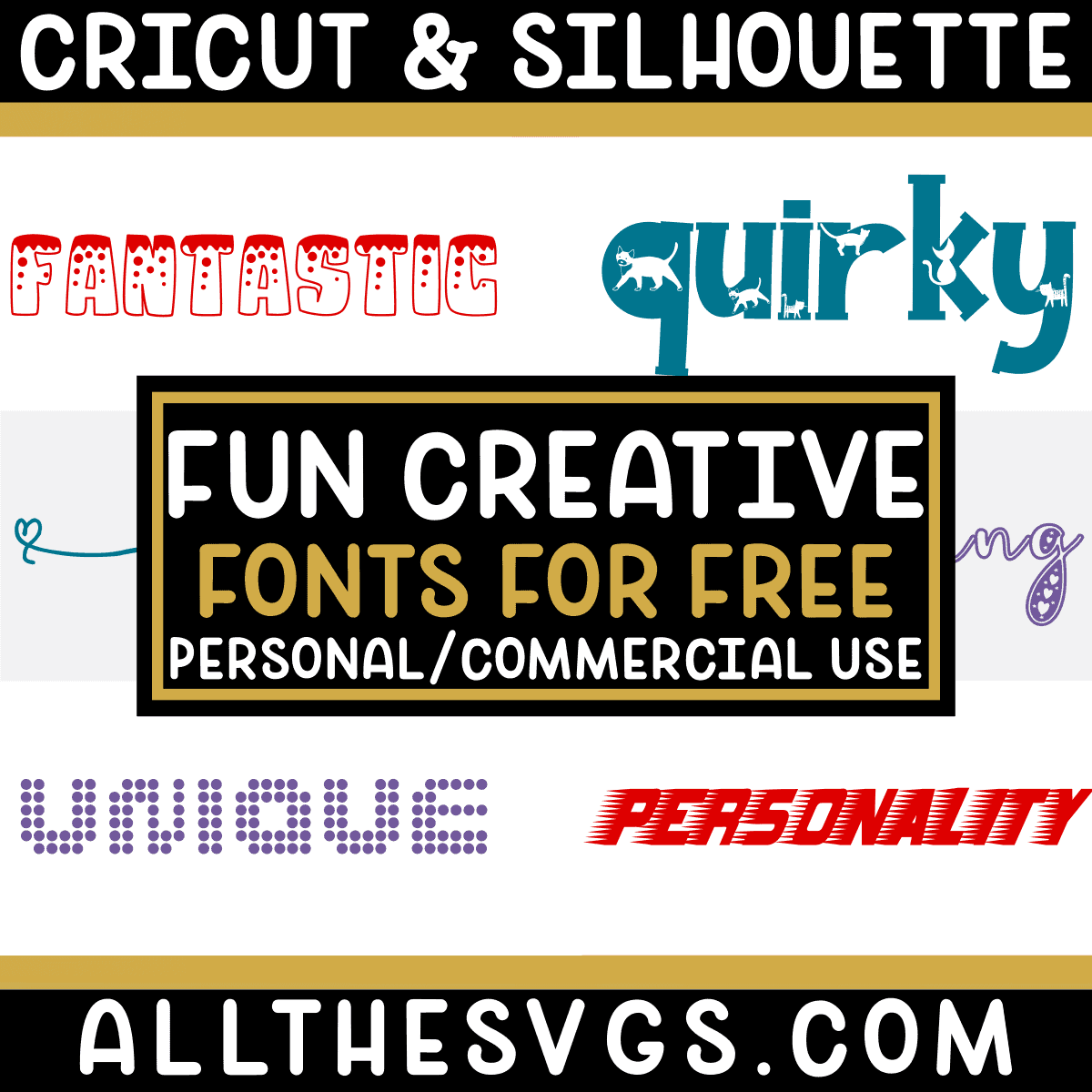 FUN FREE Fonts - Graphic Design, Logos, Crafts, More [Commercial Use]