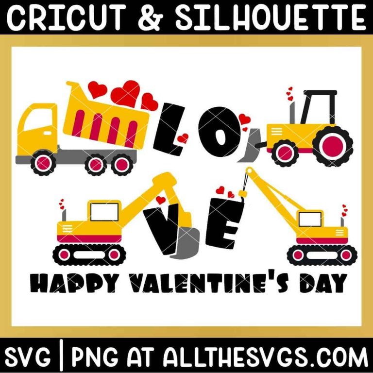 FREE Construction Valentine SVG Files [No Sign Up to Download!]