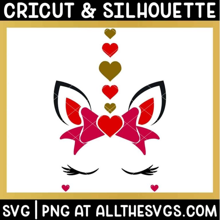 FREE Valentine Unicorn SVG Files [No Sign Up to Download!]